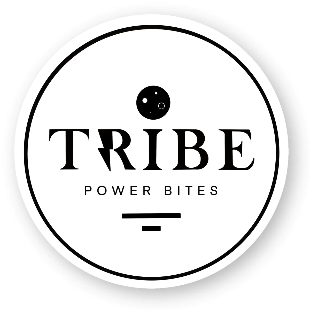 TRIBE STICKER - White – tribepowerbites